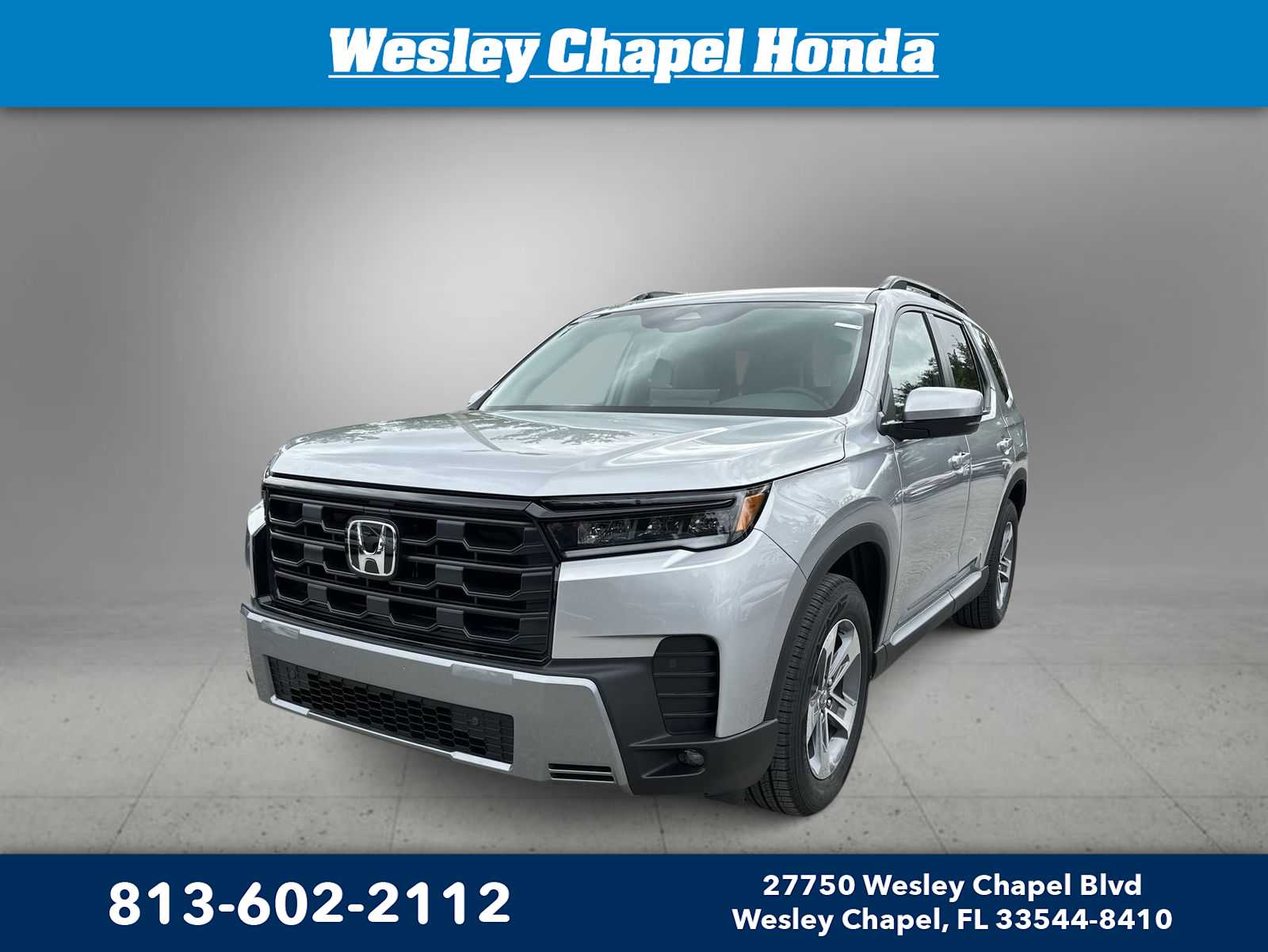 New Solar Silver Metallic 2026 Honda Pilot EX-L for Sale in Wesley ...
